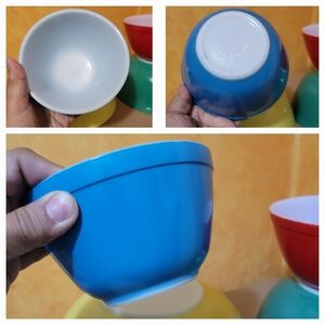 Pyrex | Kitchen | Vintage Pyrex Primary Color Nesting Mixing Bowl Set ...